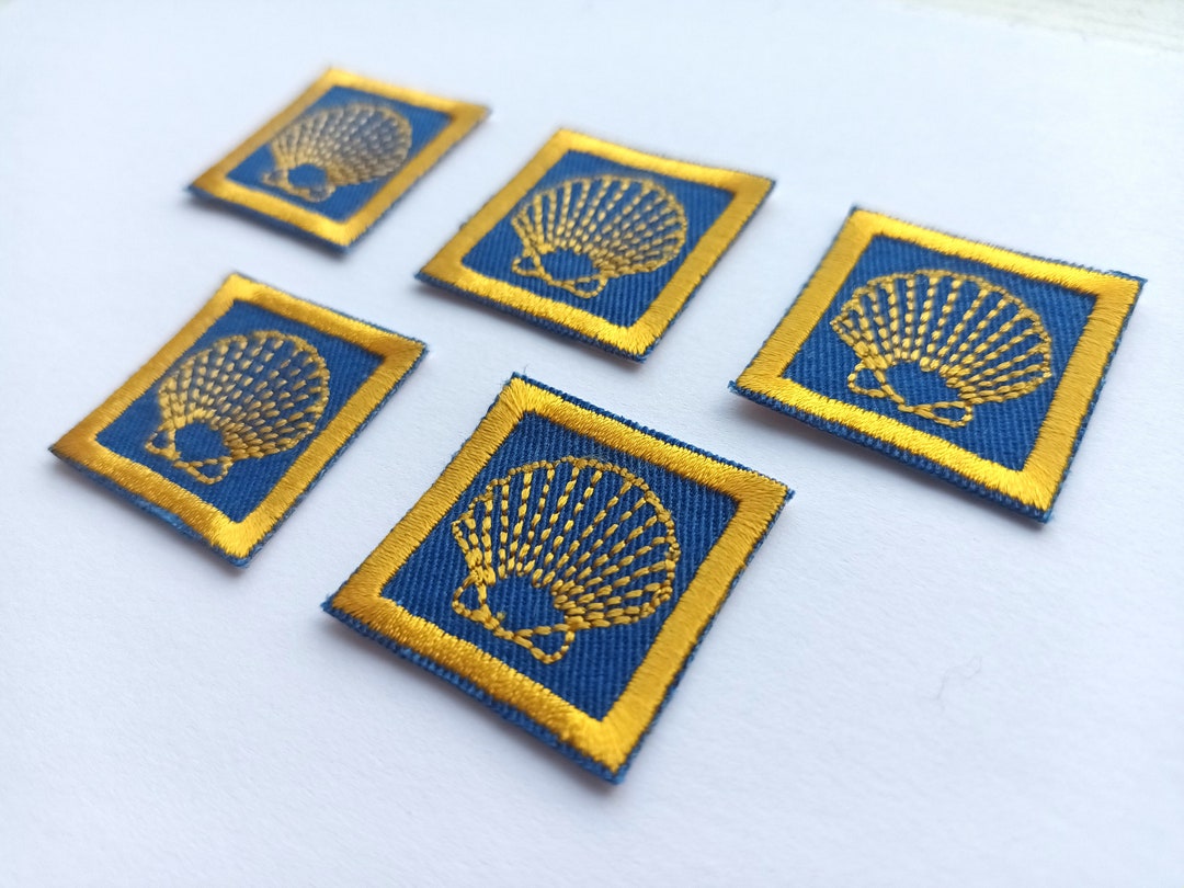 Camino De Santiago Set of 5 Seashell Micro Patches - Etsy