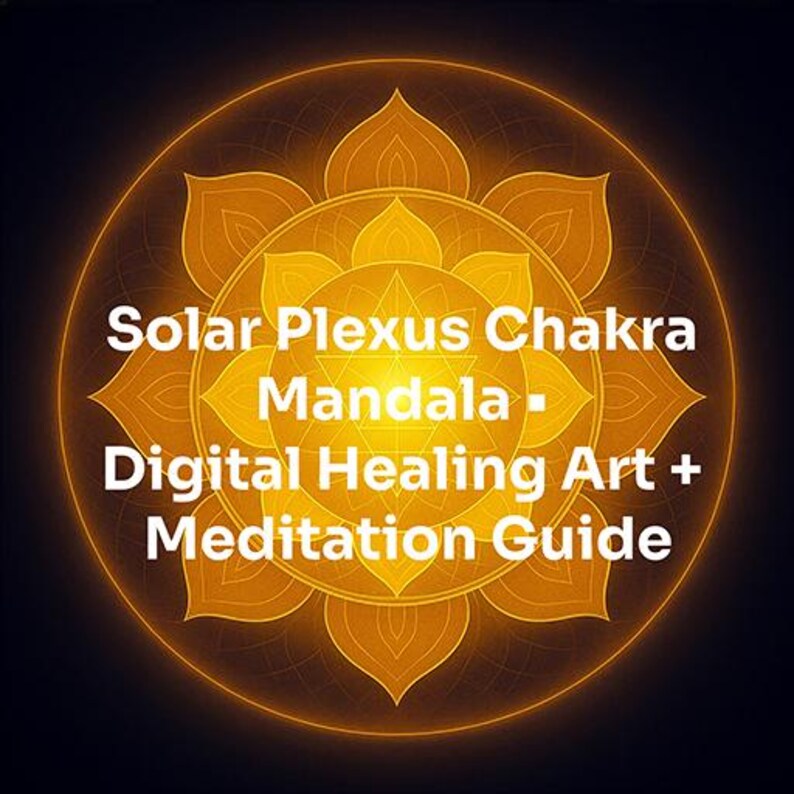 Solar Plexus Mandala Resonance Art • Healing Art + Meditation Guide - Etsy