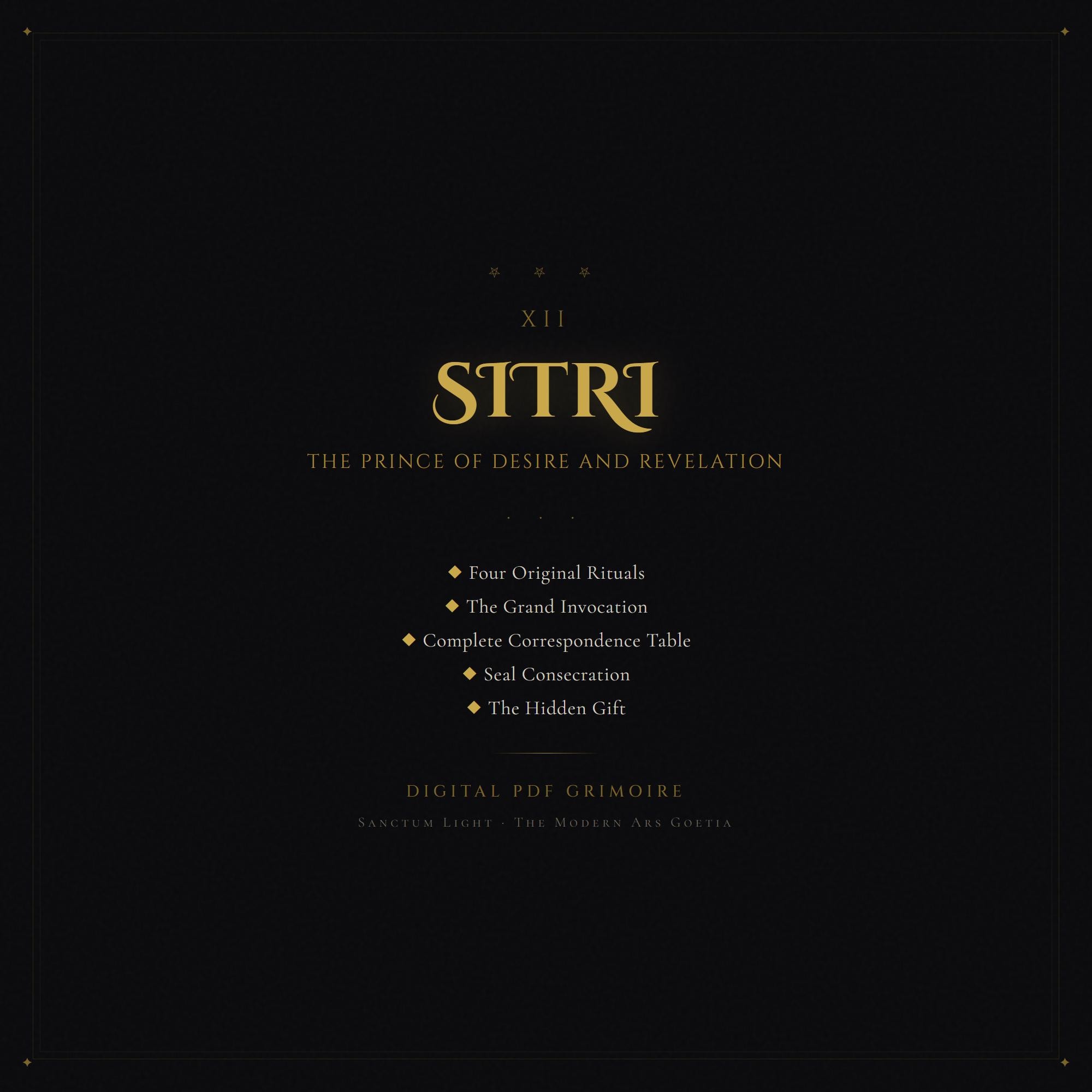 Sitri Grimoire · Goetia Prince · Demonology Ritual Guide · Ars Goetia ...