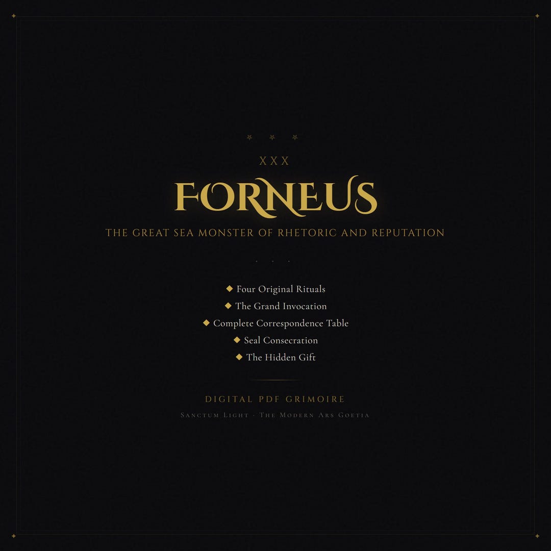 Forneus Grimoire · Goetia Marquis · Demonology Ritual Guide · Ars ...
