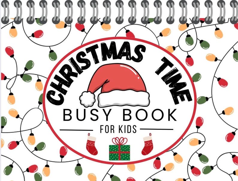 Christmas Busy Book | Preschool Printable Activities | Holiday Learning ...