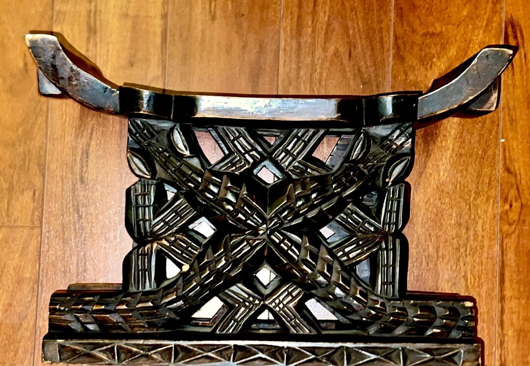 Asante Stool | Ghana Chief Solid Wood Seat | Tribal Home Decor - Etsy