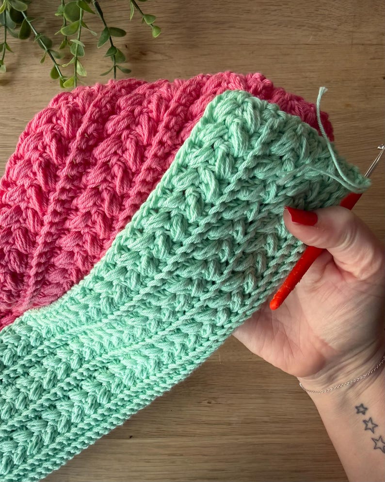 Spring Leaf Book Sleeve Crochet Pattern – Textured Cotton Book ...