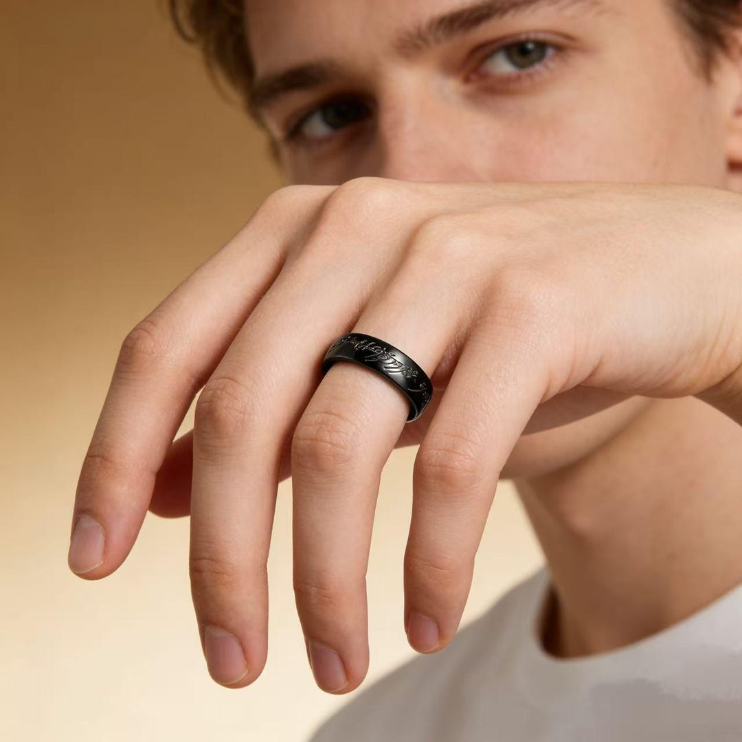 Handcrafted Elvish Inscription One Ring,lord of the Rings Inspired the ...