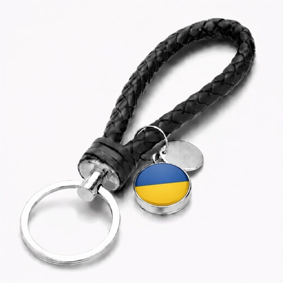 Keyring With Ukrainian Flag, Leather Look – High Quality – Gift - Etsy