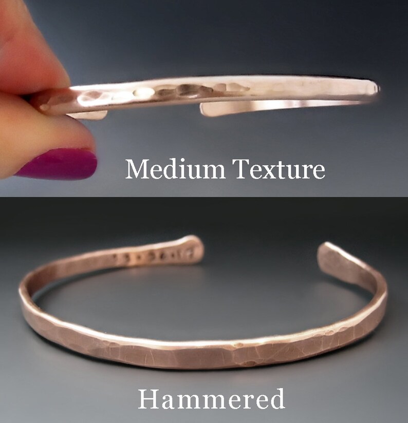 Personalized Thin Copper Cuff Gifts for Him Men's Custom | Etsy