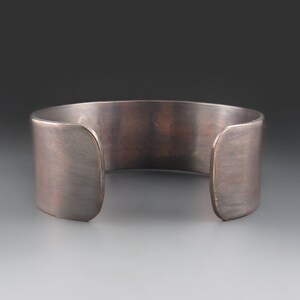 1 Inch Wide Copper Memorial KIA Bracelet With a Rustic Antique Oxidized ...