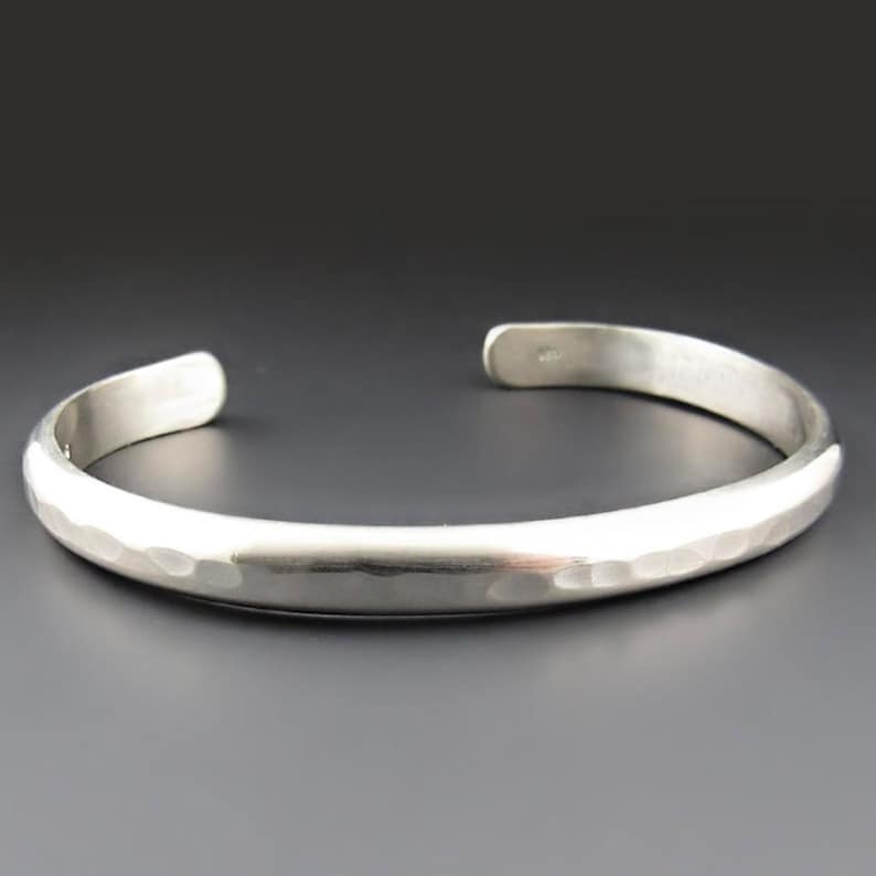 Heavy 4 Gauge STERLING SILVER Cuff Bracelet, Thick Sterling Silver Cuff ...
