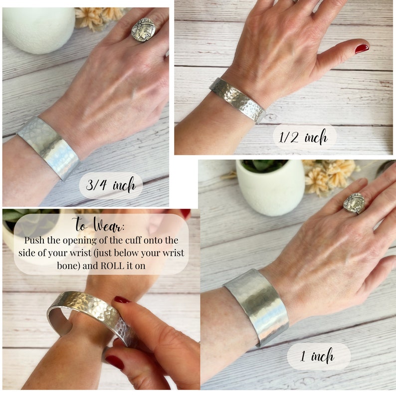 Wide Cuff Bracelet With Stars and Moon | Personalized With Your Text ...