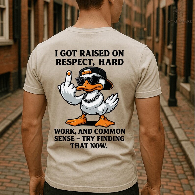 Cool Gangster Duck Middle Finger PNG, Funny Duck Clipart, Respect Hard ...
