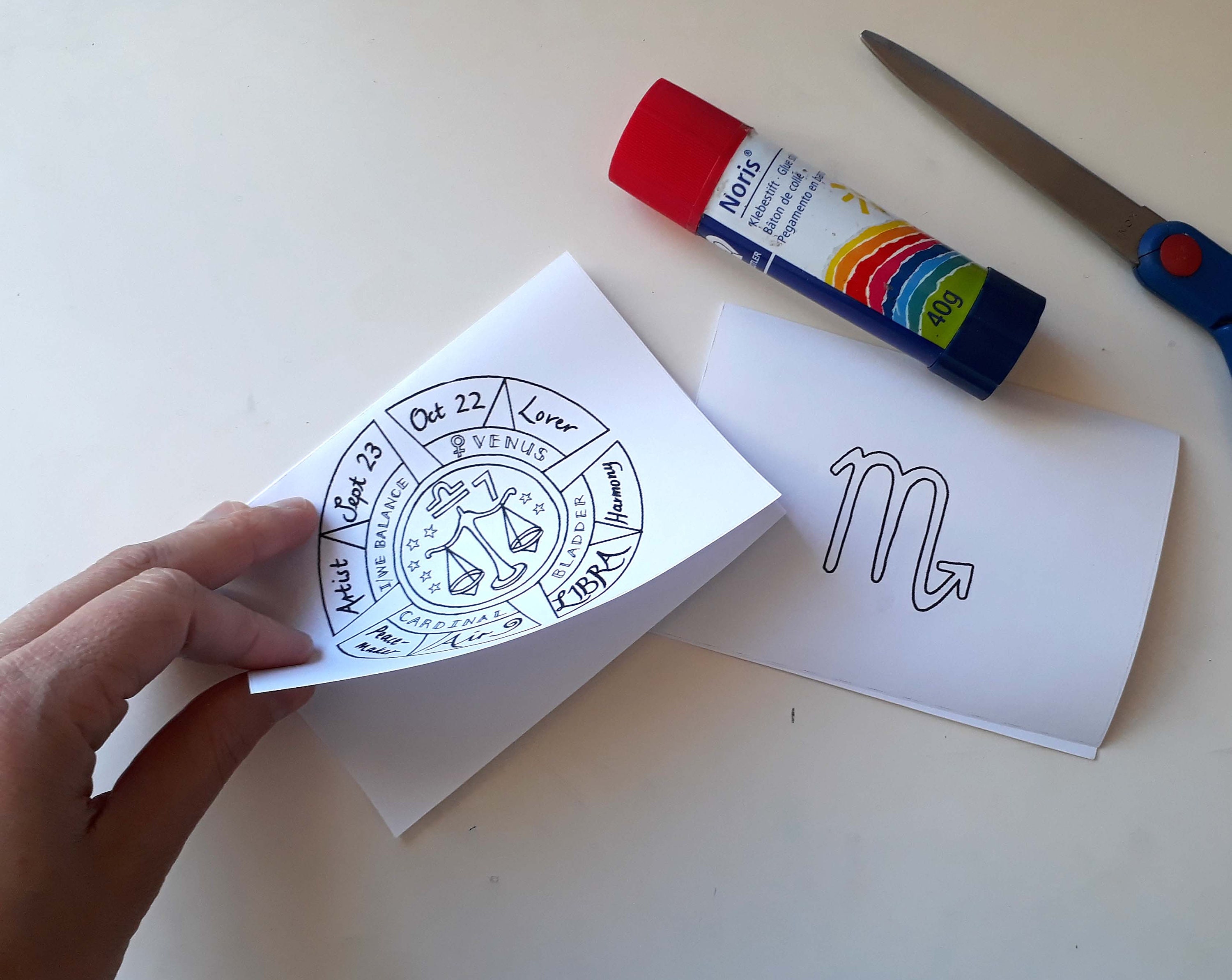 The 12 Zodiac Signs - Flashcards, DIY Colour In, Pdf Printable, Zodiac ...