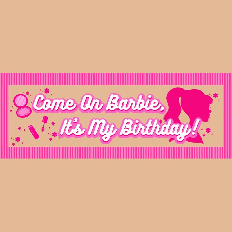 Barbie Banner - Etsy