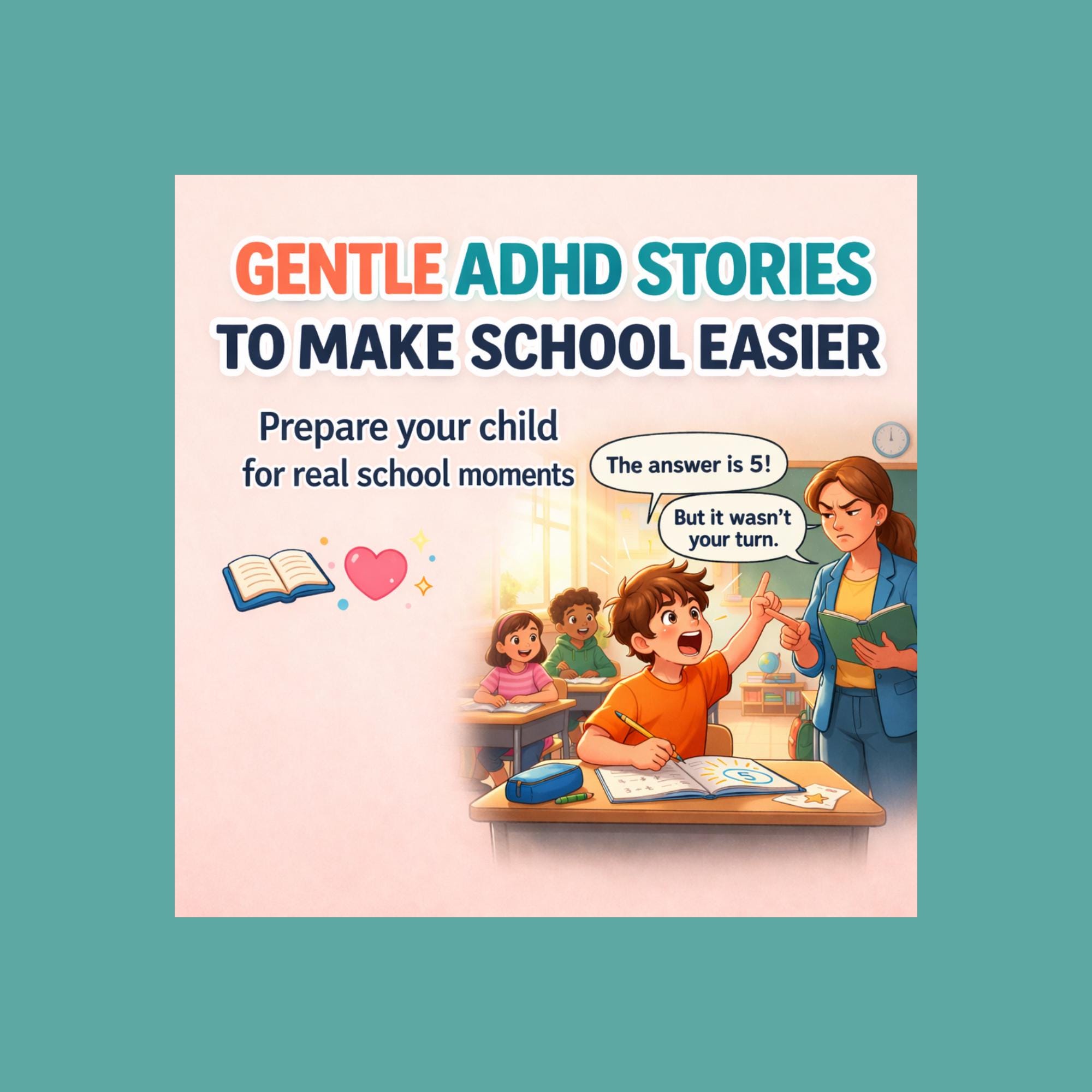 Social Stories for School Aged Kids (ages 5 - 10) | ADHD Coping Skills ...