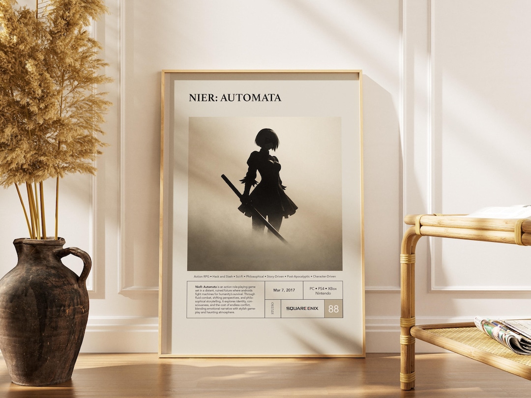 Nier Automata Poster, Minimalist Video Game Art (digital Download ...