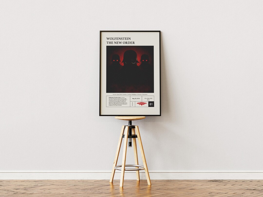 Wolfenstein the New Order Poster, Video Game Poster, Minimalist Game ...