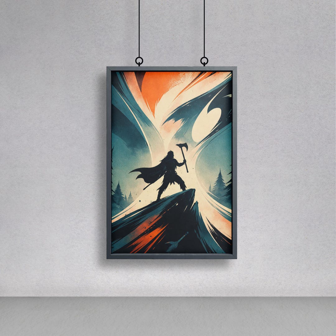 Valheim Poster, Minimalist Game Art Print (digital Download Option ...