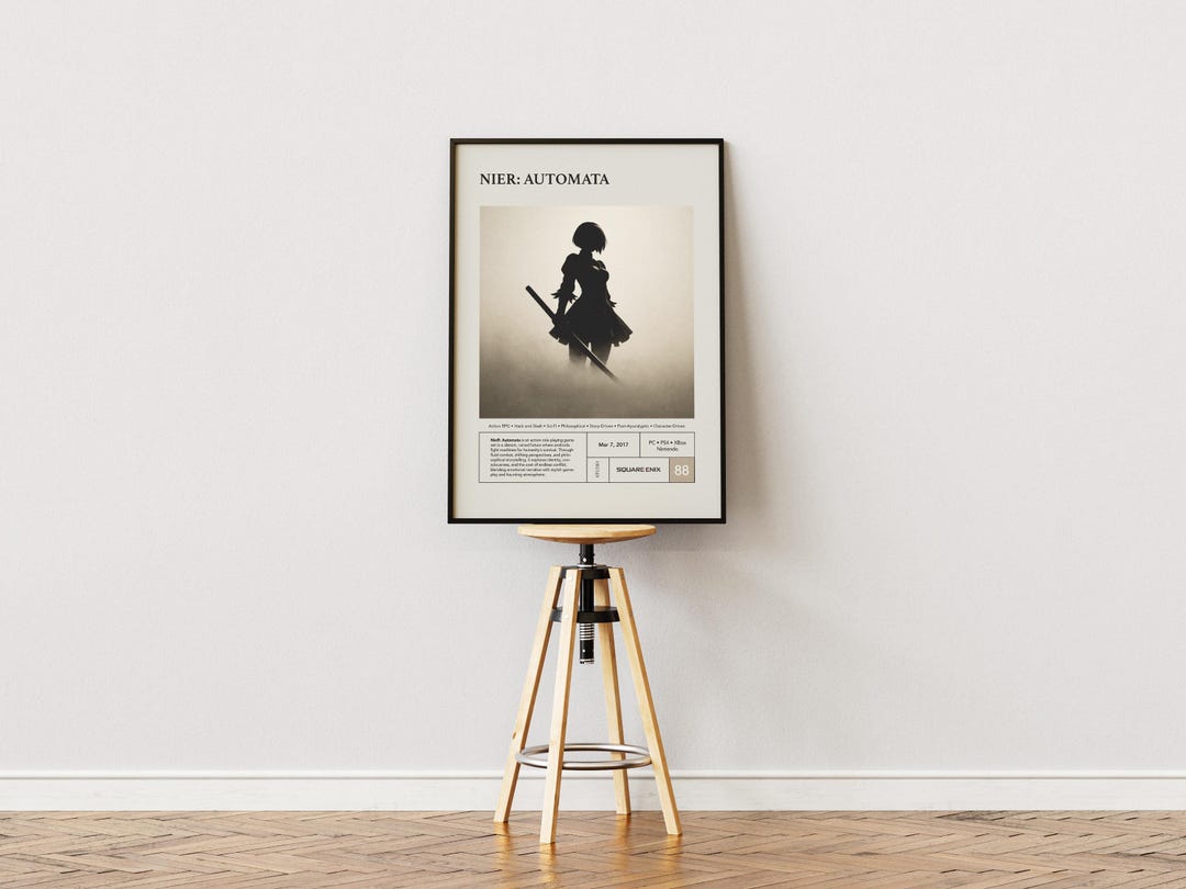 Nier Automata Poster, Minimalist Video Game Art (digital Download ...