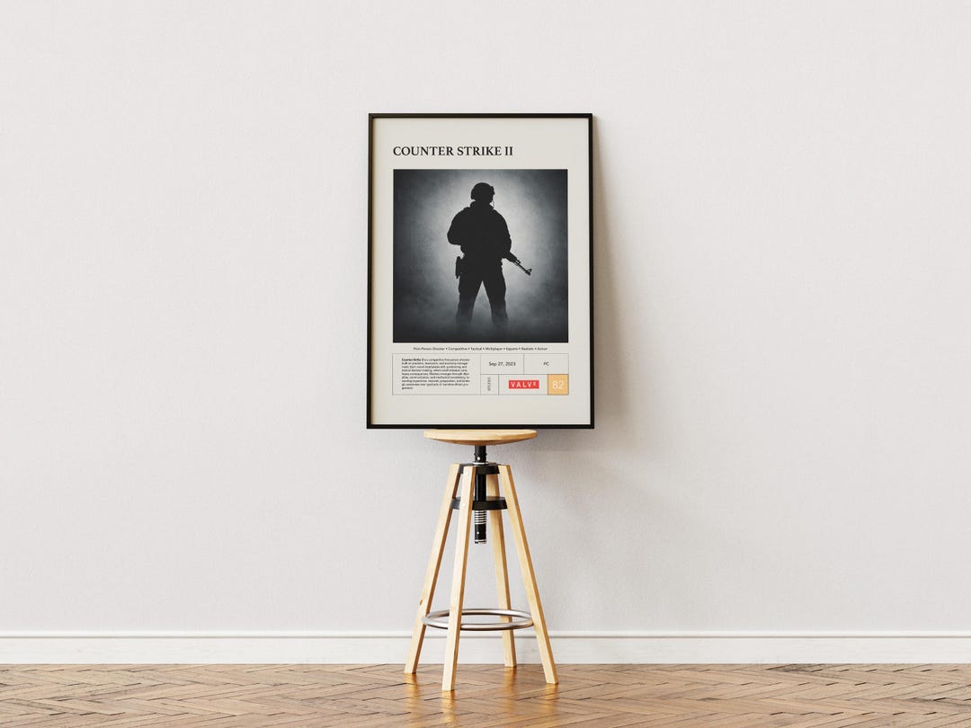 Counter-strike 2 Poster, Video Game Poster, Minimalist Game Print ...