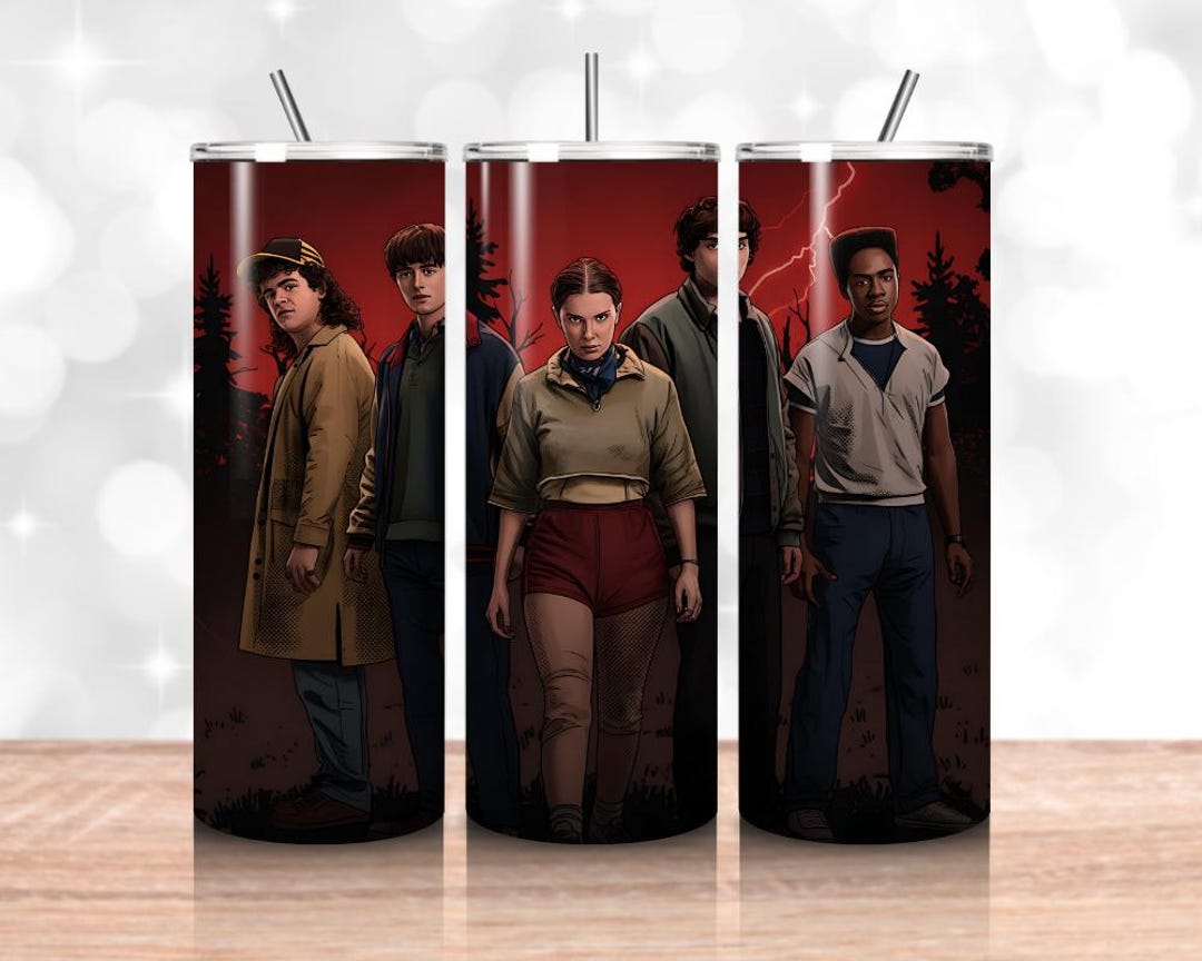 Stranger Things S5 Inspired 20oz Tumbler Wrap PNG Fan Art Sublimation ...