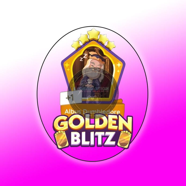 Monopoly GO Albus Dumbledore Stickers - Golden Blitz Stickers 5 Star ...