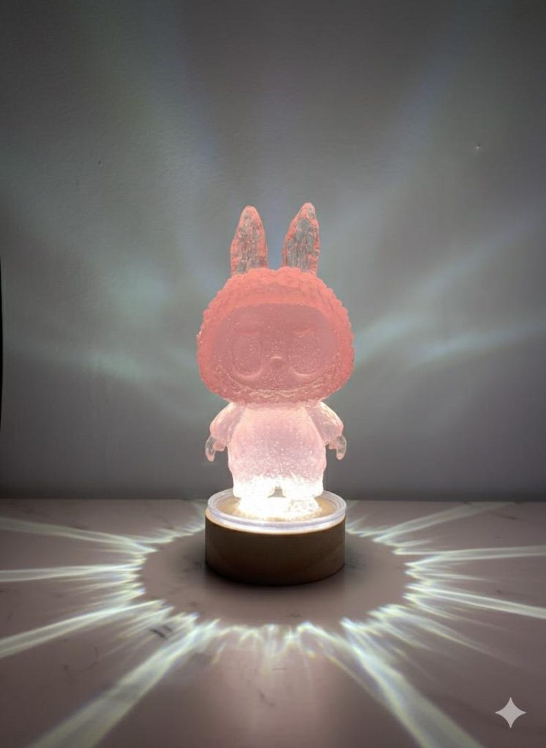 Labubu Multi-colour LED Night Light With Automatic Colour Change ...