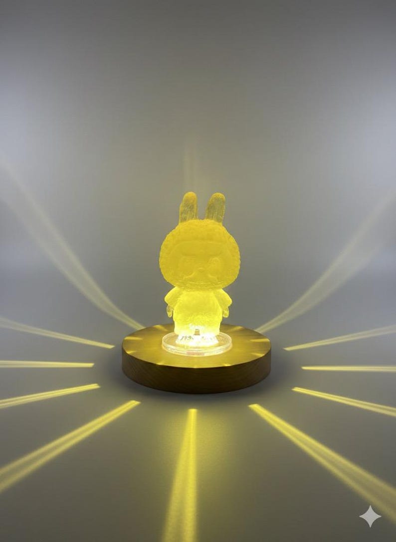 Labubu Multi-colour LED Night Light With Automatic Colour Change ...