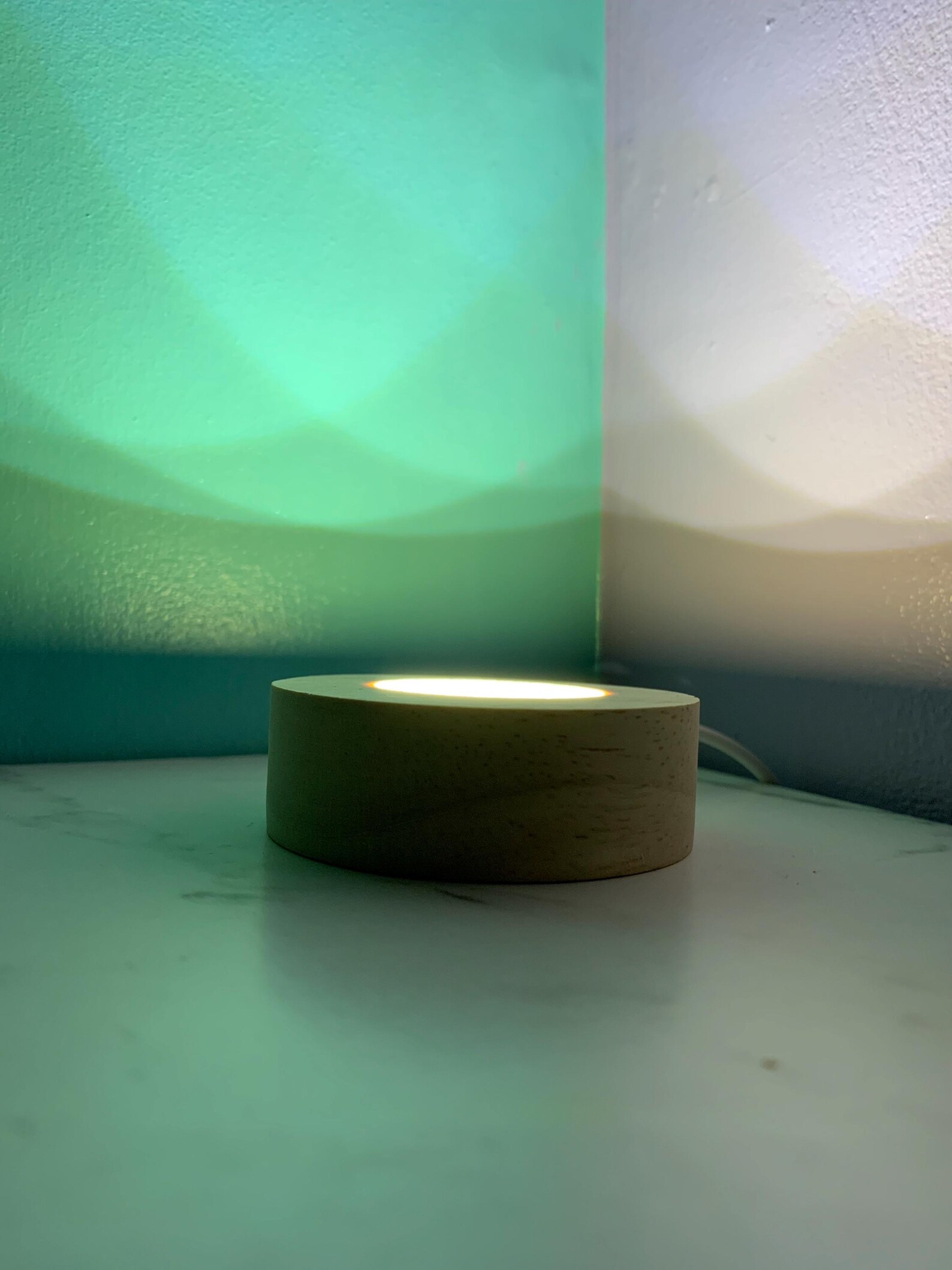 Purple LABUBU Crystal Resin Lamp | Handmade LED Night Light | Usb Glow ...