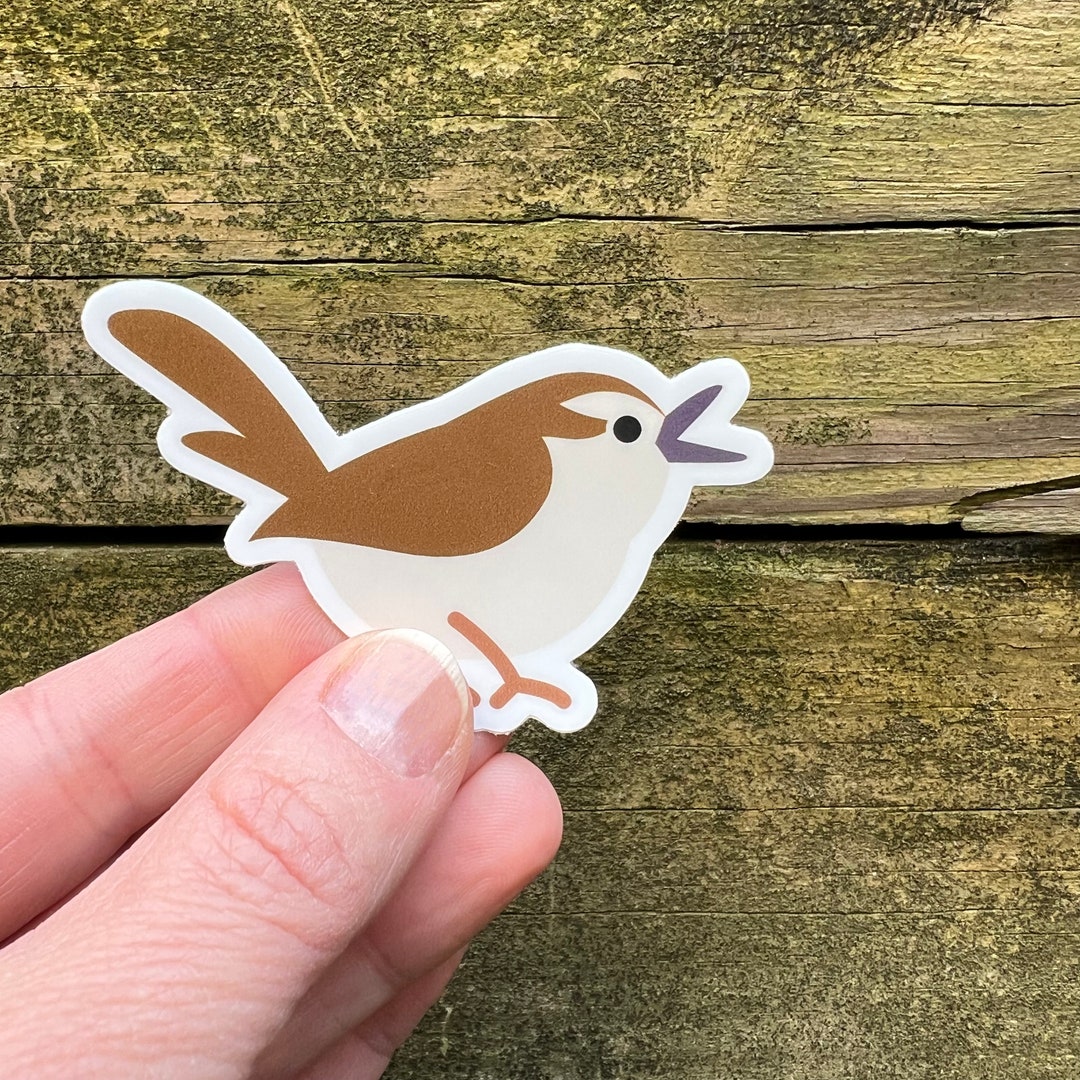 Carolina Wren Vinyl Sticker (3 Inch) - Etsy