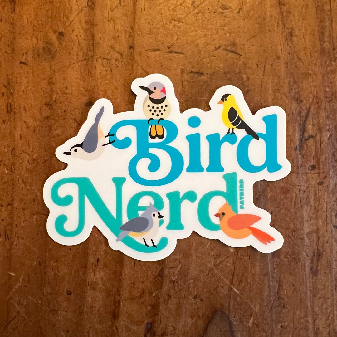 Bird Nerd Vinyl Sticker - Etsy