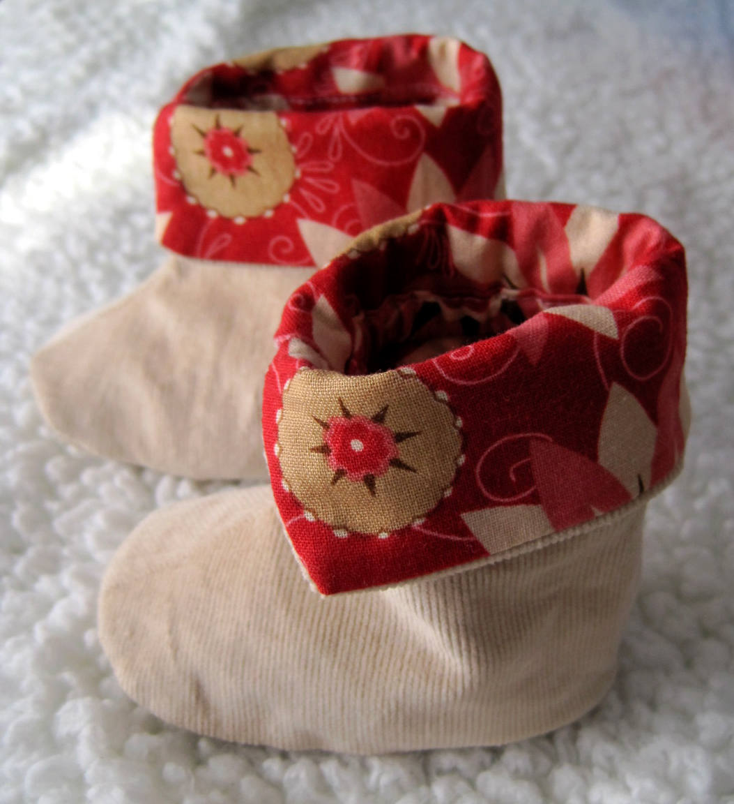 Booties in 7 Sizes | Fabric Baby Shoes Sewing Pattern | Printable Pdf ...