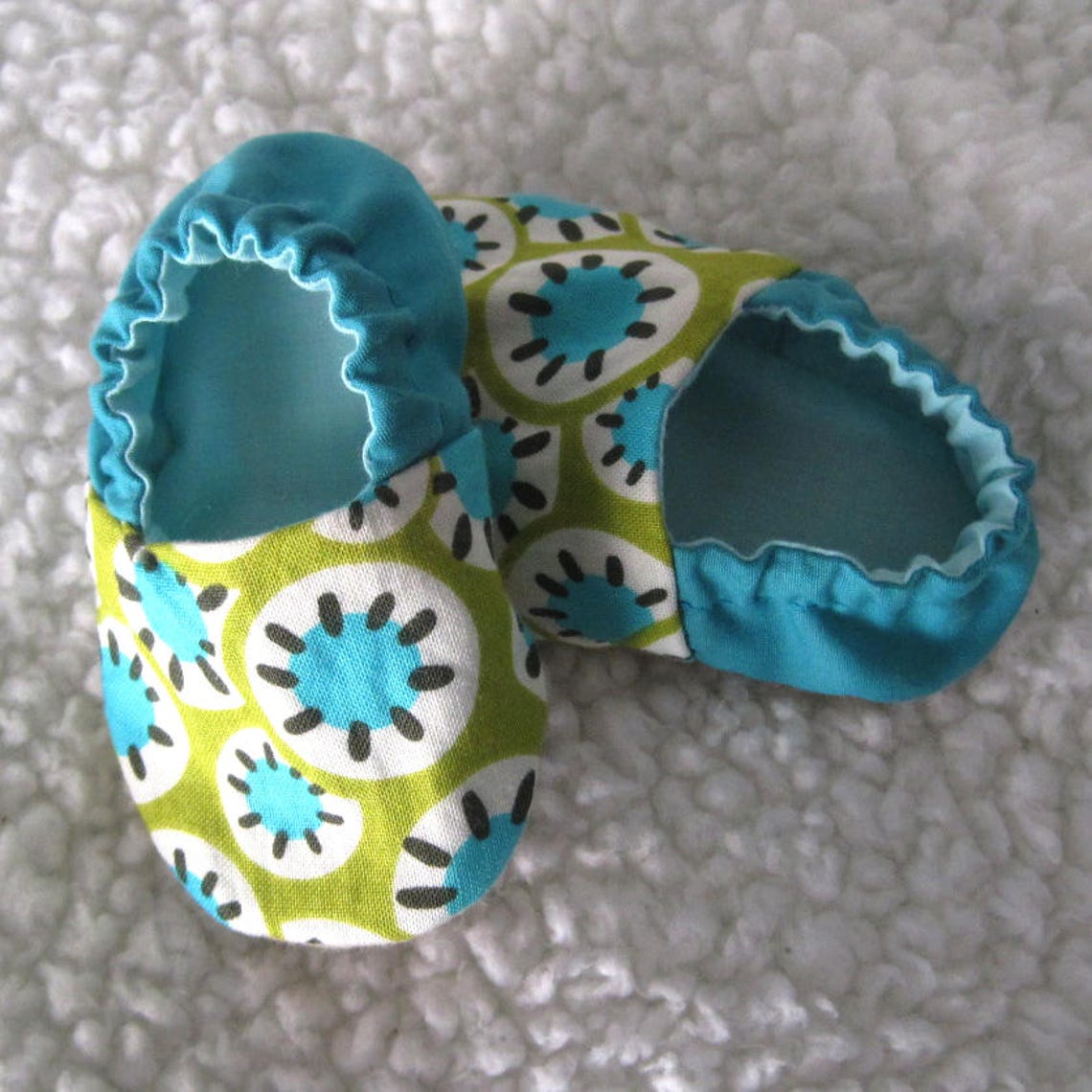 Toddler Slippers Sewing Pattern, Unisex Baby Fabric Shoes, Kids Sewing ...