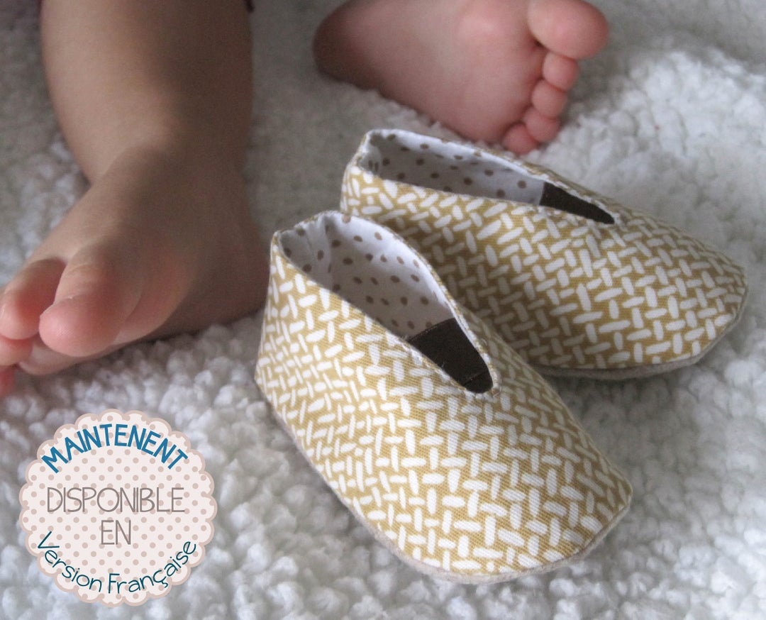 Snug Slippers in 7 Sizes Fabric Baby Shoes Sewing Pattern Printable Pdf ...