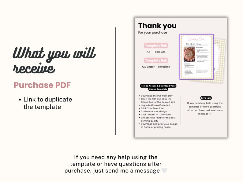 Editable Farmhouse Recipe Card Template | Canva Cookbook Pages (digital ...