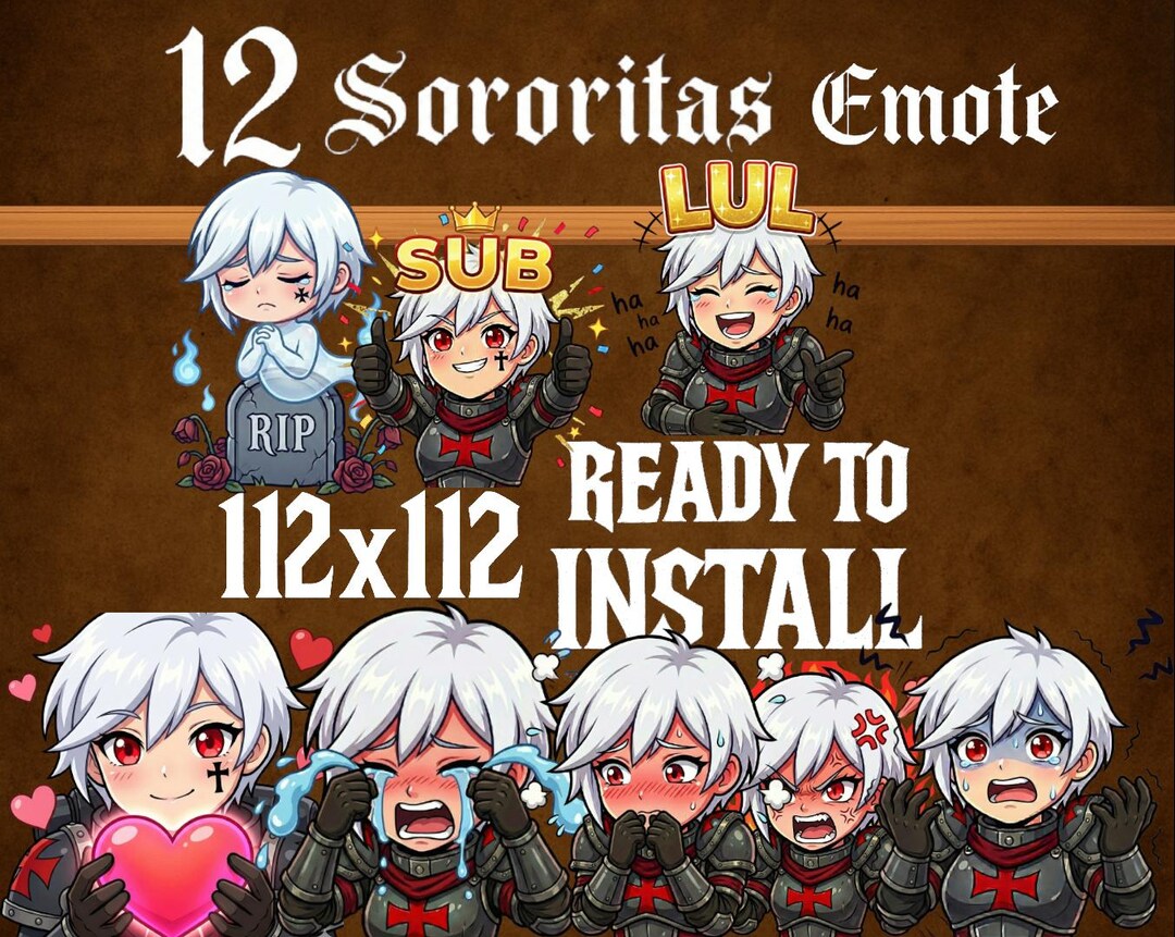 12 Sororitas Twitch Emotes - 112x112 - Etsy Canada