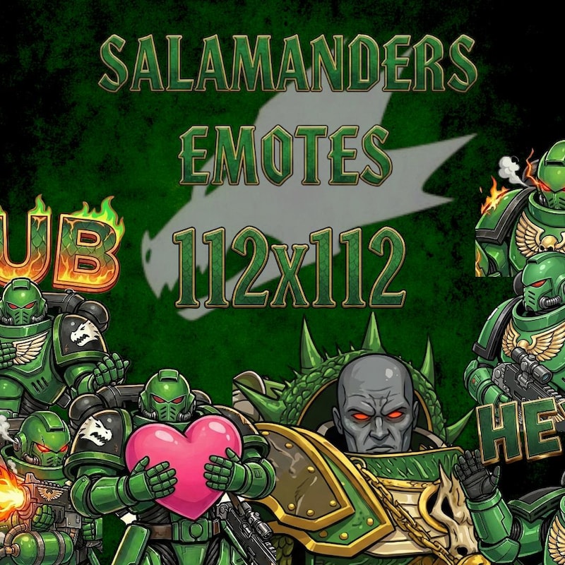 Salamander Marine 40k - Etsy