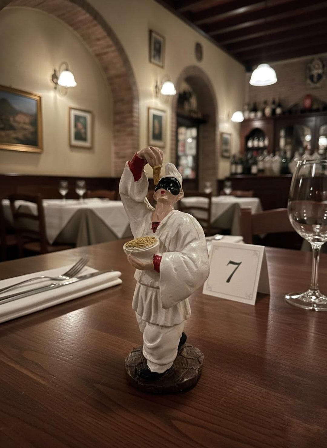 Pulcinella Statue, Neapolitan Mask With Pizza/mandolin/horn/spaghetti ...