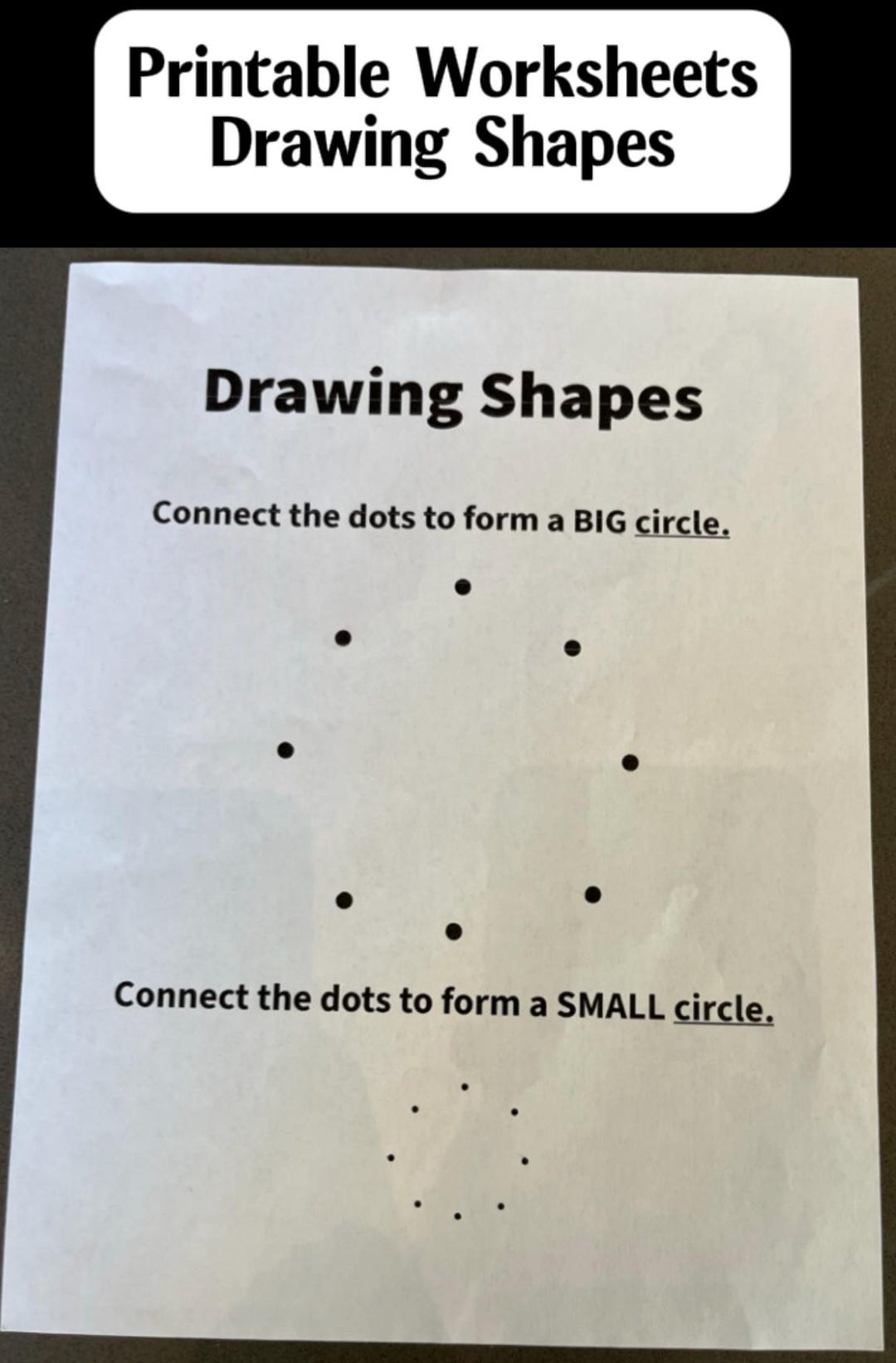 Draw & Trace Shapes Worksheets - 5 Learning Pages for Preschool, Pre-k ...