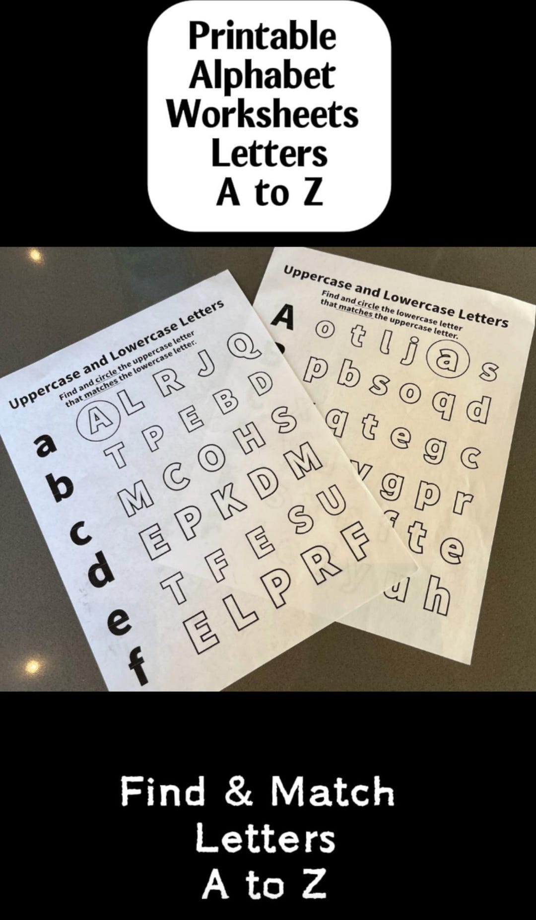 Print Alphabet Letters Worksheets Preschool Pre-k Kindergarten Daycare ...