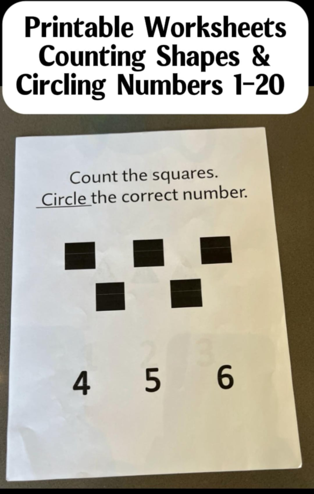 Print Count Shapes Circle Numbers Worksheets Preschool Pre-k ...