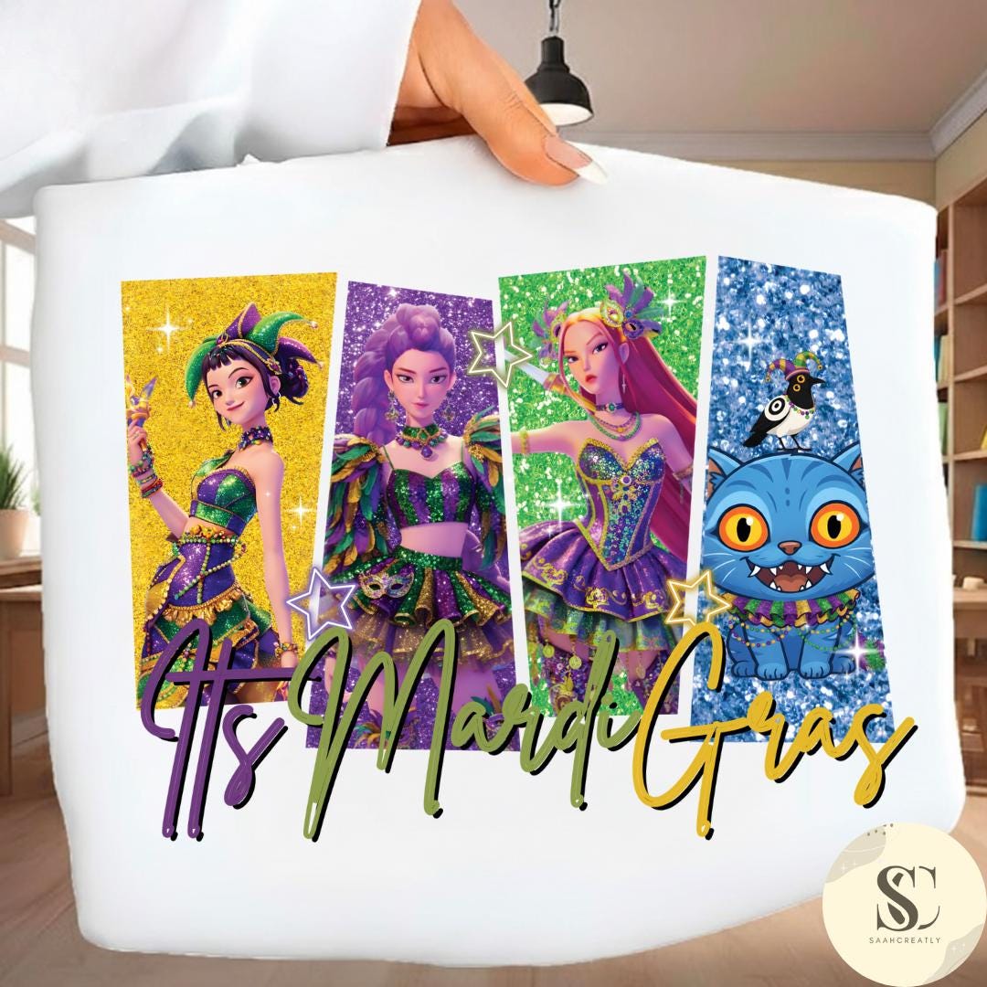 Anime Girls Mardi Gras PNG (instant Download) - Etsy