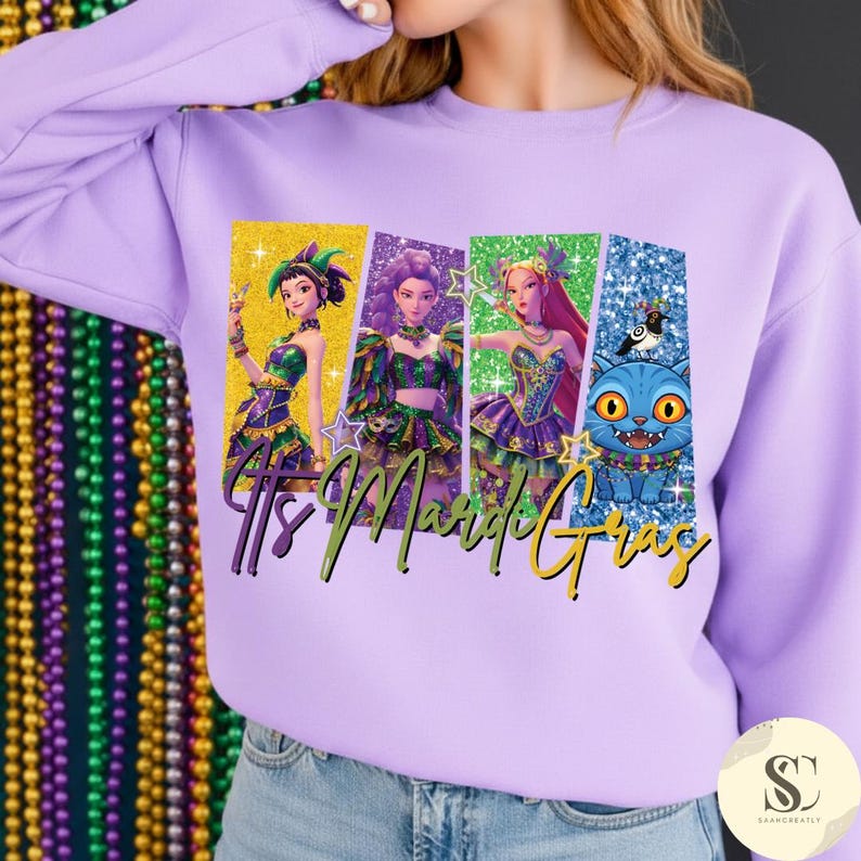 Anime Girls Mardi Gras PNG (instant Download) - Etsy