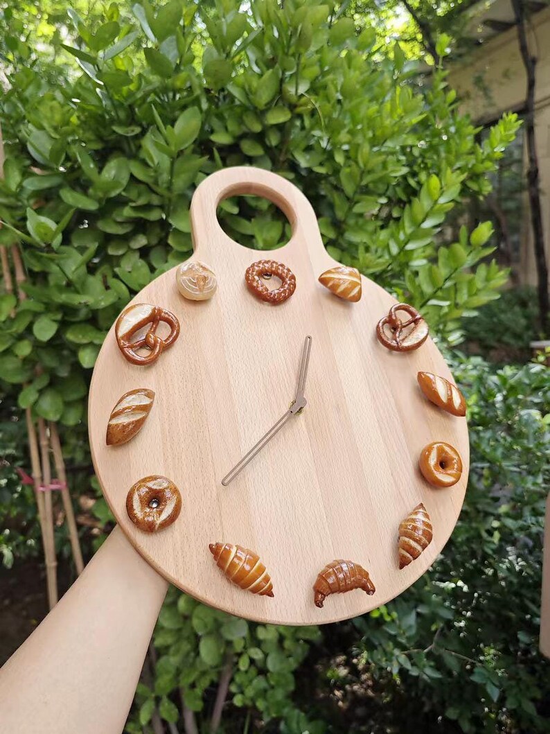 Custom Realistic Pretzel Bread Clock, Custom Clock Hands Only, Home ...
