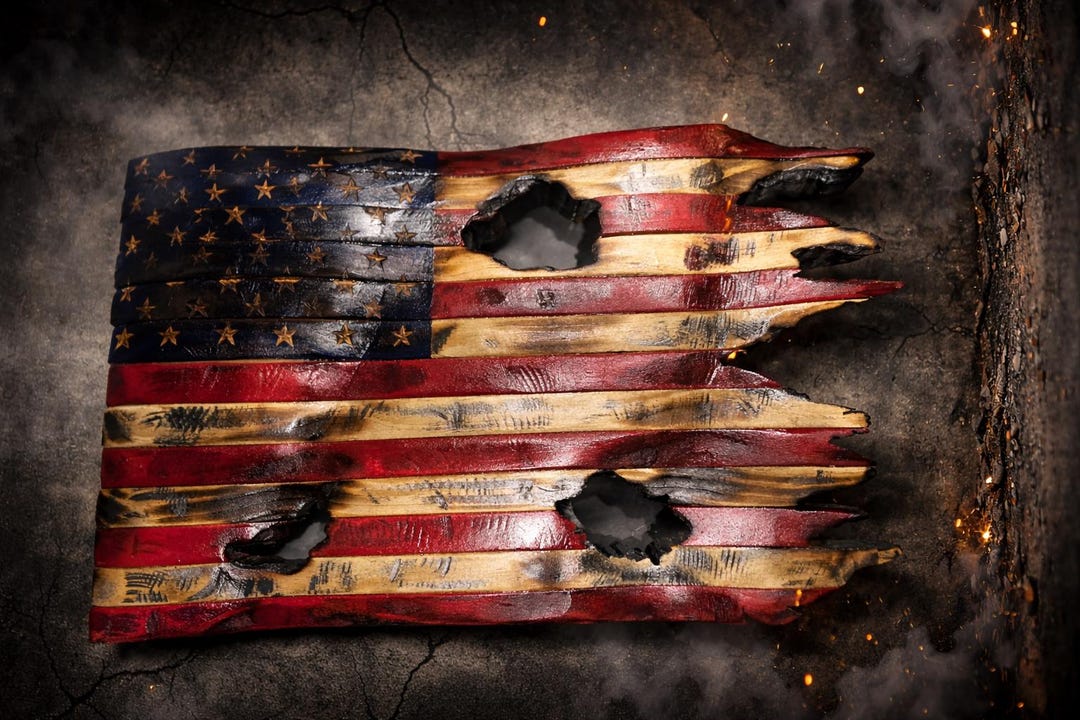 Tattered Wooden Flags - Etsy