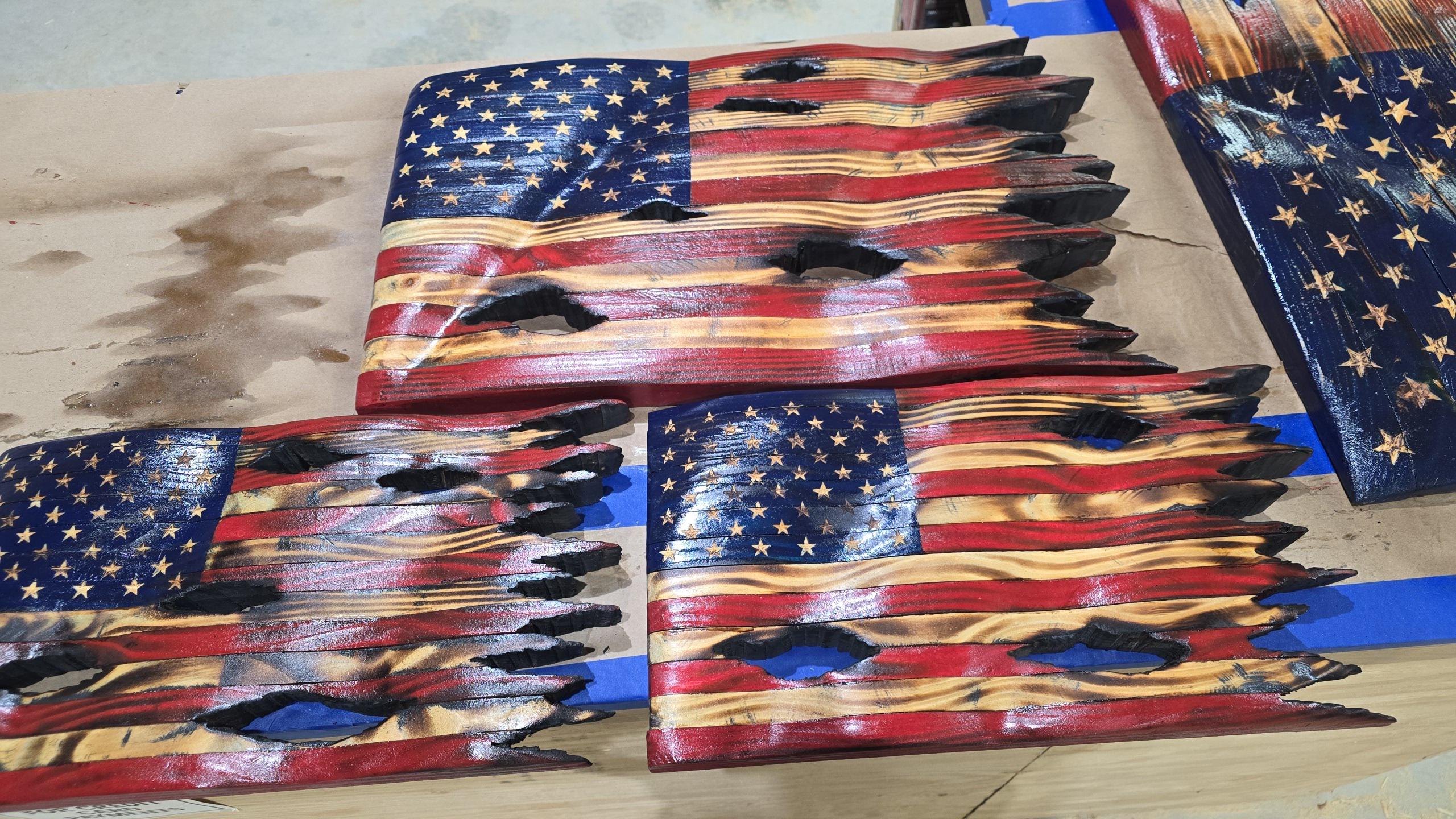 Tattered Wooden Flags - Etsy