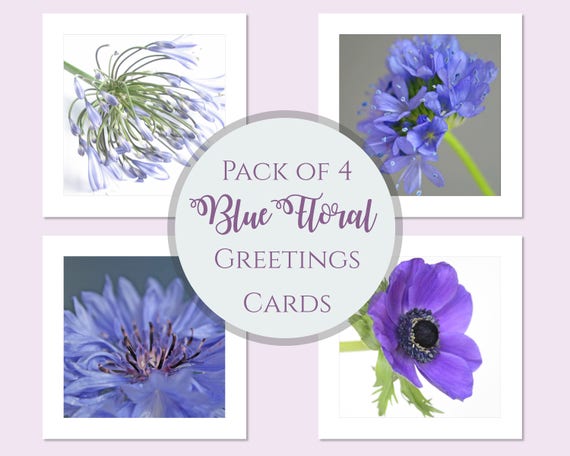 Floral Note Cards Set Pack of Flower Note Cards Floral - Etsy Ireland