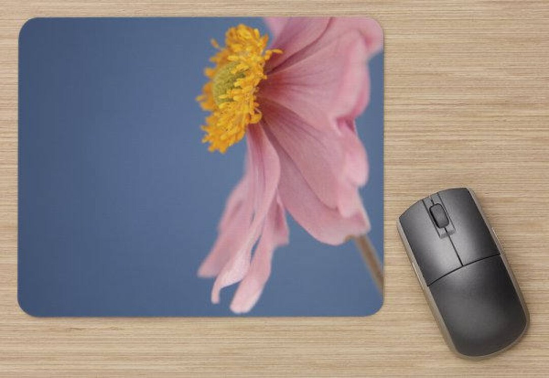 MOUSE MAT Flower Mouse Mat Floral Mousepad Blue Mouse - Etsy
