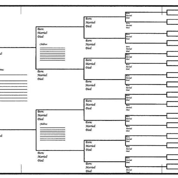 Family Tree Chart - Etsy