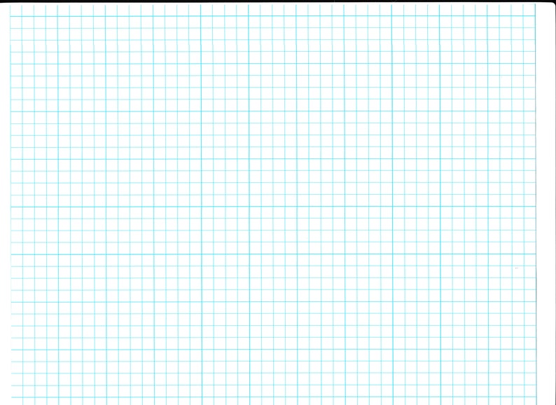 10 Pack of Large Sheet Format 1/4" Graph Paper 48" X 24" Blue Lines - Etsy