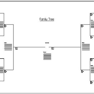 25 Pack of Large Family Tree Charts Bracket Style 60" X 24" - Etsy