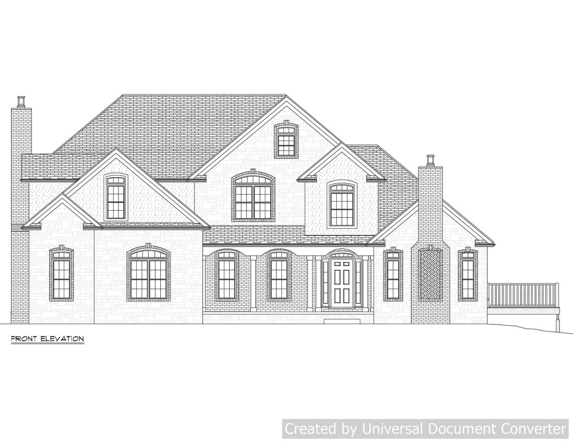 Full Set of Two Story 4-bedroom Building Plans 4,050 Sq Ft - Etsy